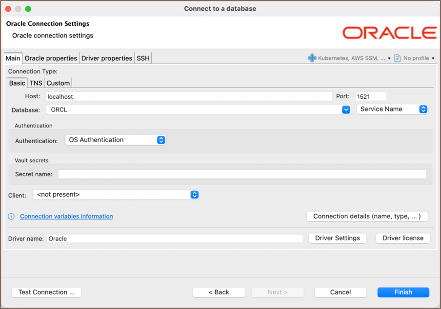 Oracle - DBeaver Documentation