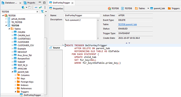 Teradata In DBeaver Special Extensions