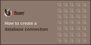 DBeaver Tutorial | How to Create a Database Connection