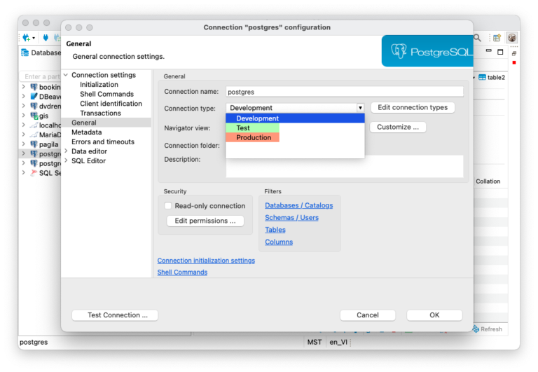 Keep calm and use Connection types