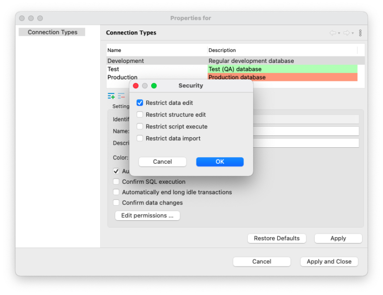 Keep calm and use Connection types