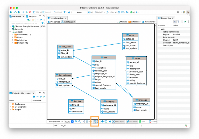 Forward Engineering with ERD