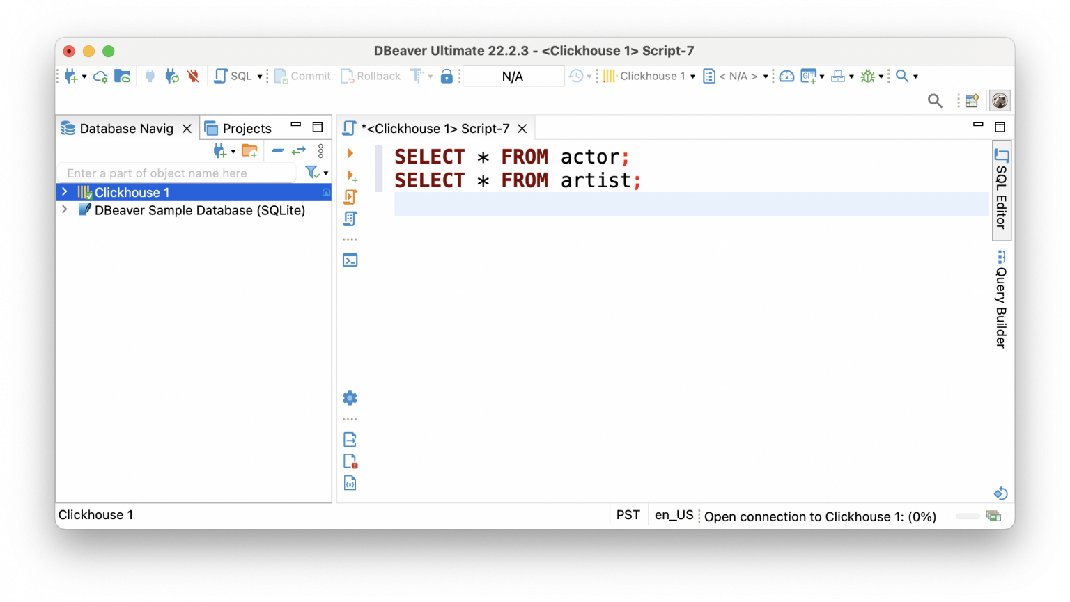 TOP-5 DBeaver shortcuts for creating new SQL Scripts