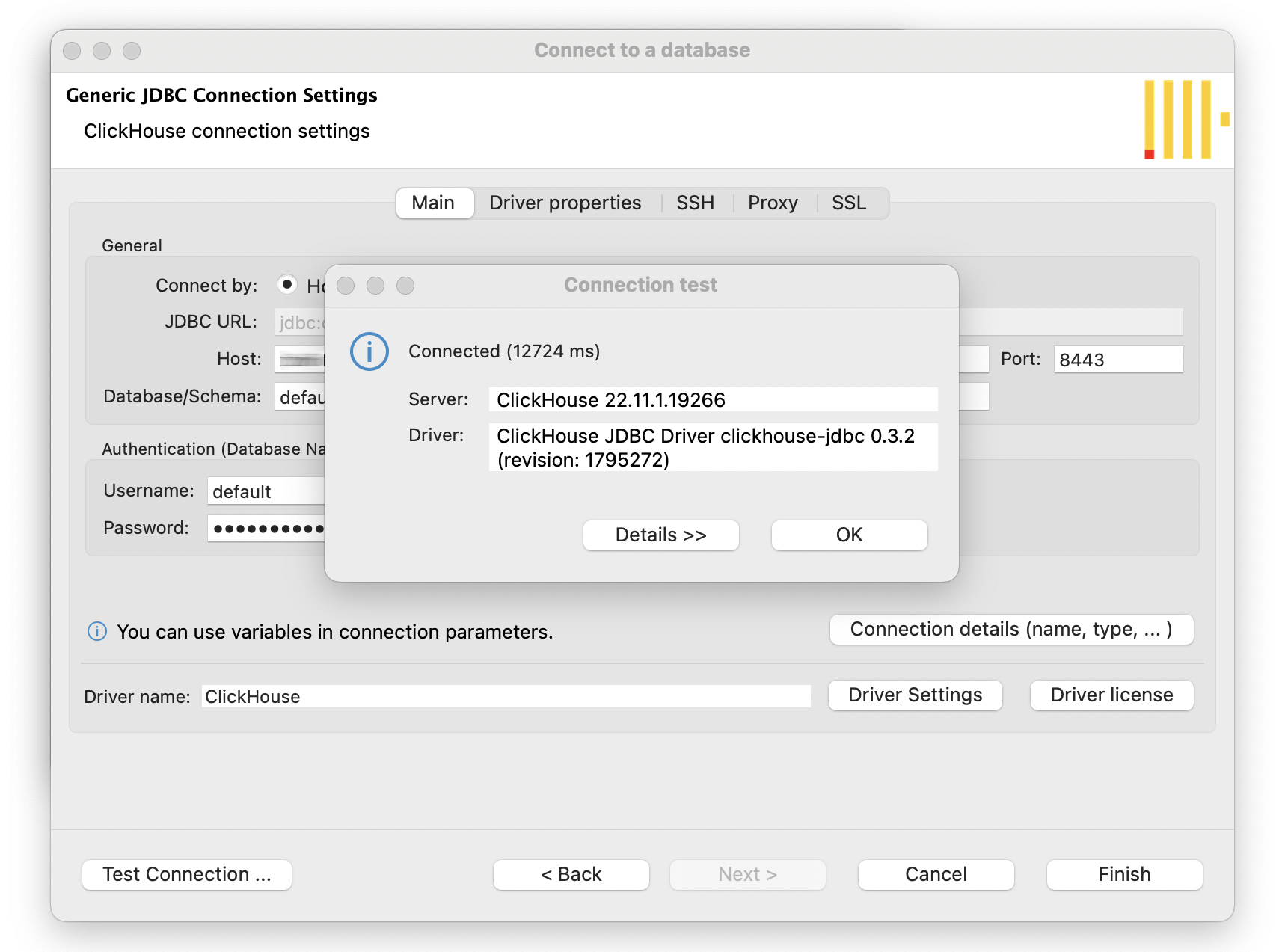 How to connect to ClickHouse Cloud - DBeaver