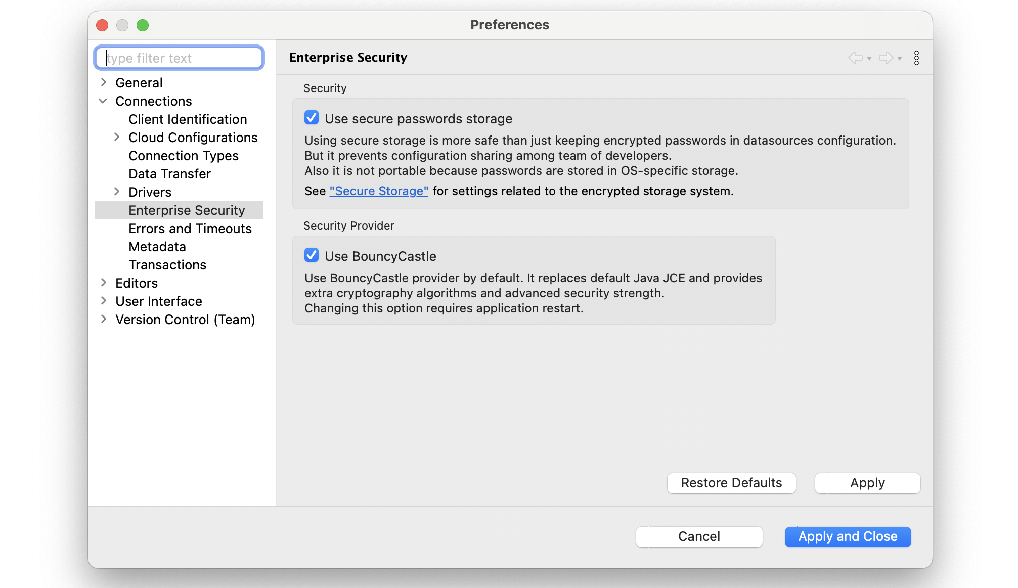 Security in DBeaver PRO: questions and answers - DBeaver