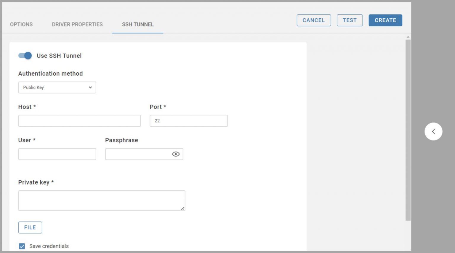 How to create database connections in CloudBeaver