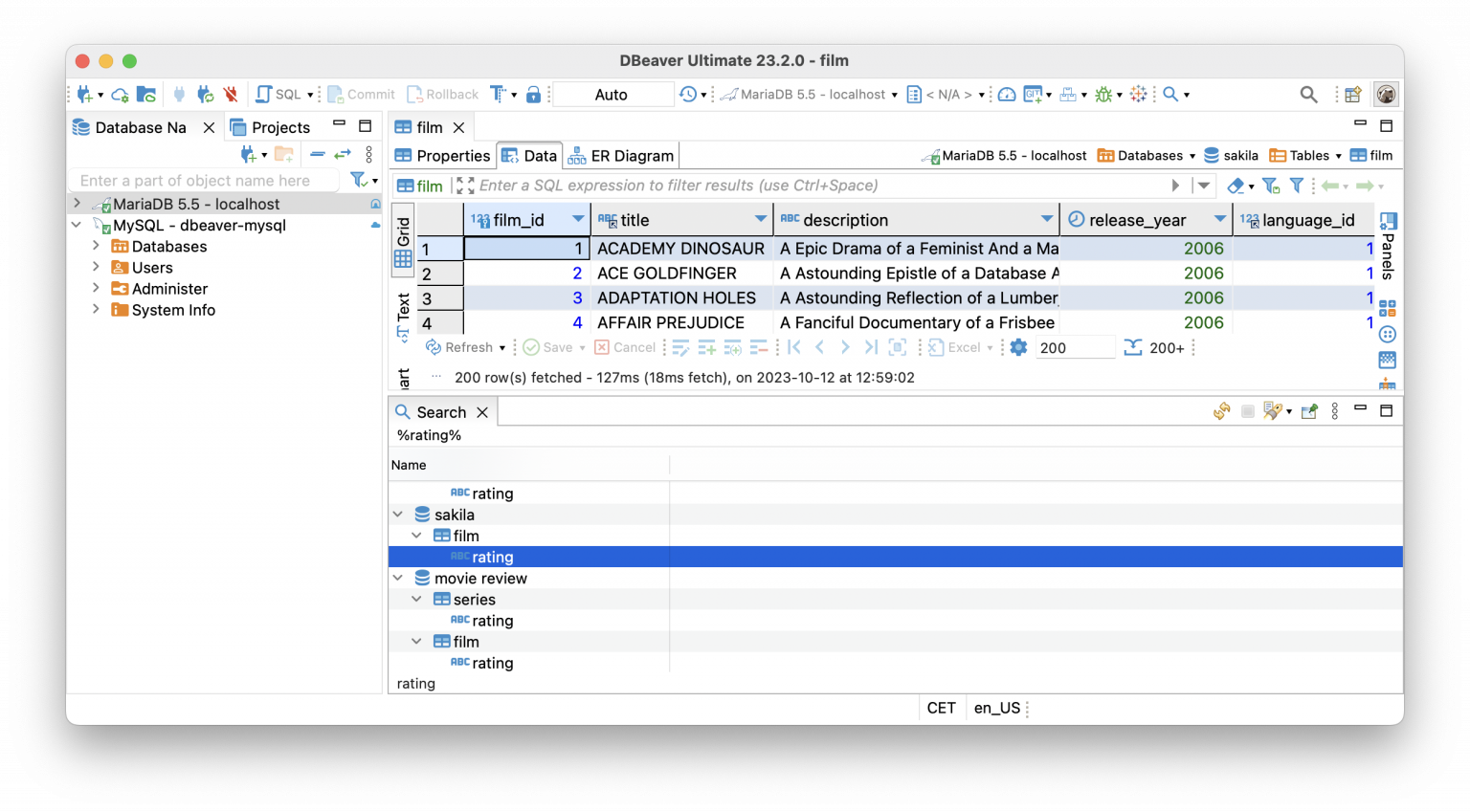 DBeaver Tutorial | Metadata Search