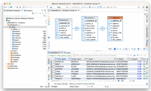 Two ways to use Visual Query Builder in DBeaver