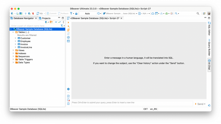 How to use the power of AI Chat in DBeaver