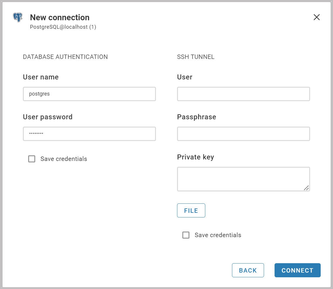 How to create a connection from a template in CloudBeaver