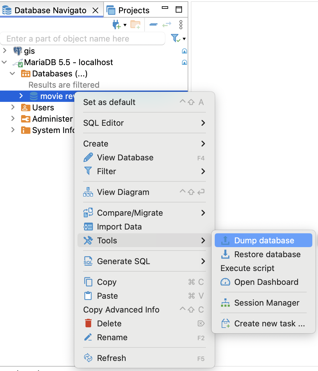 DBeaver Blog | Backup and restore your database in DBeaver