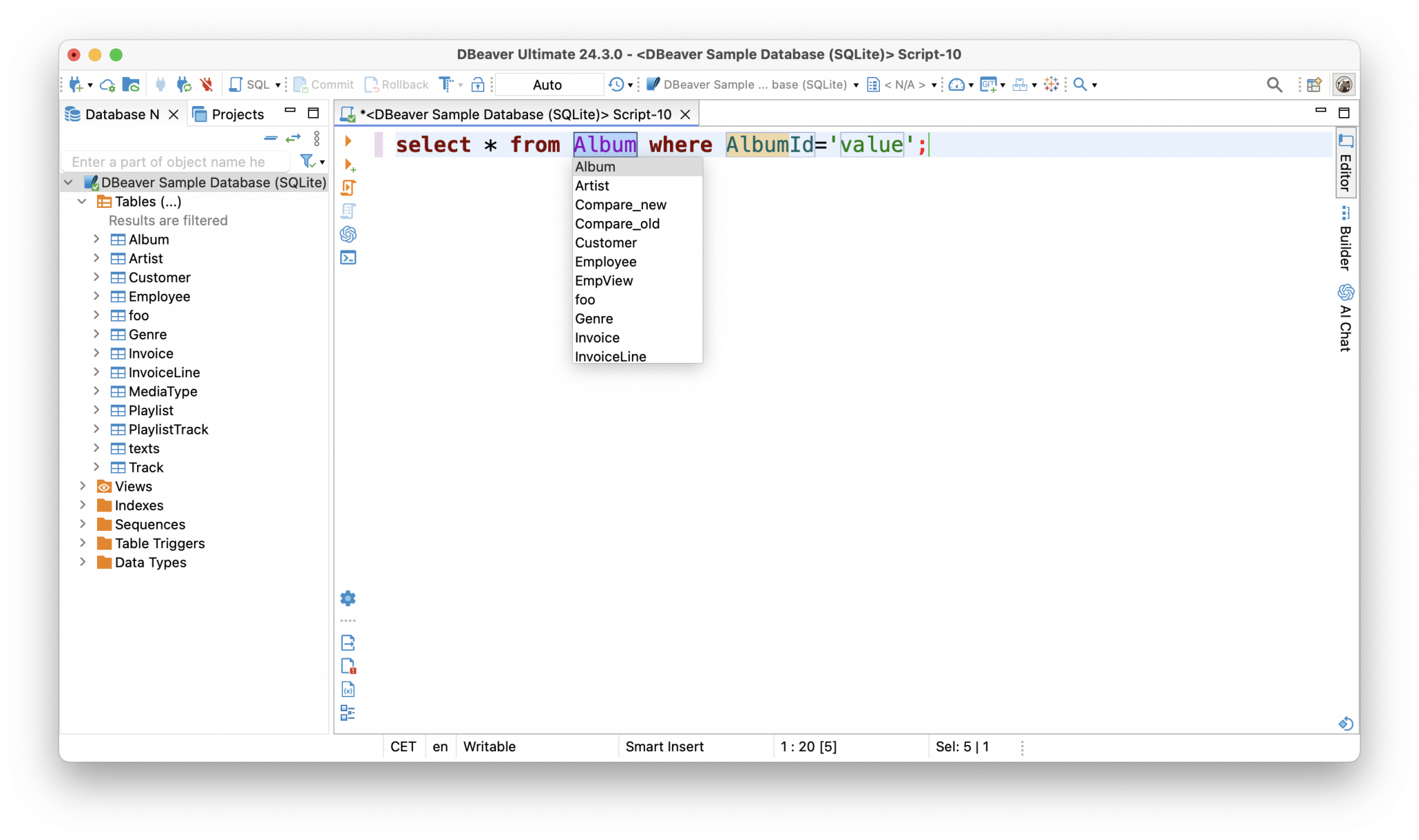 SQL Best Practices in DBeaver: Write queries faster with SQL Templates