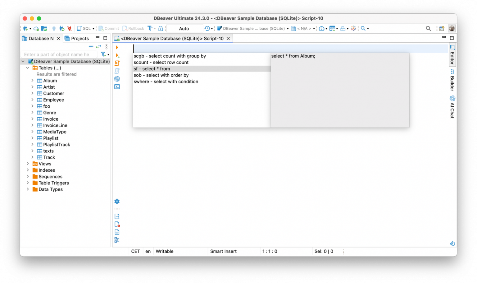SQL Best Practices in DBeaver: Write queries faster with SQL Templates