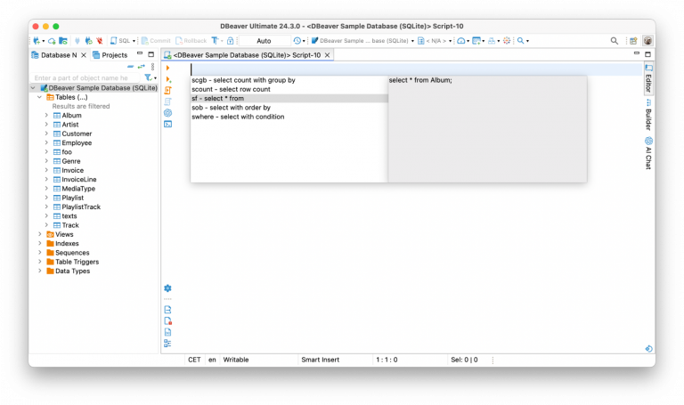 Sql Best Practices In Dbeaver Write Queries Faster With Sql Templates
