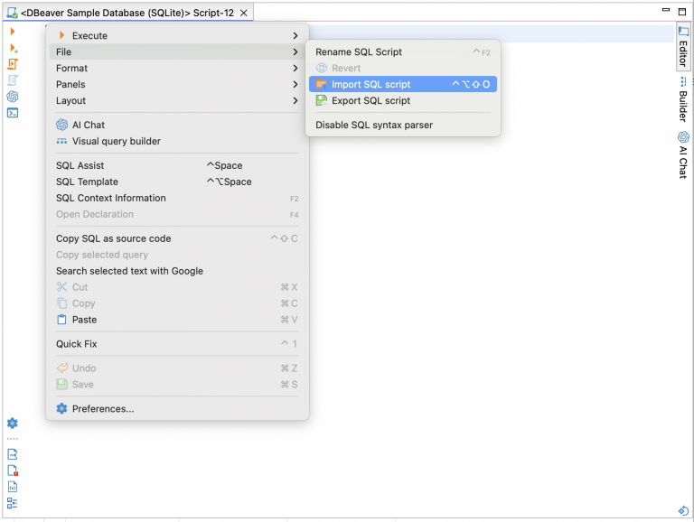 Import SQL in DBeaver: Three ways to load your SQL file